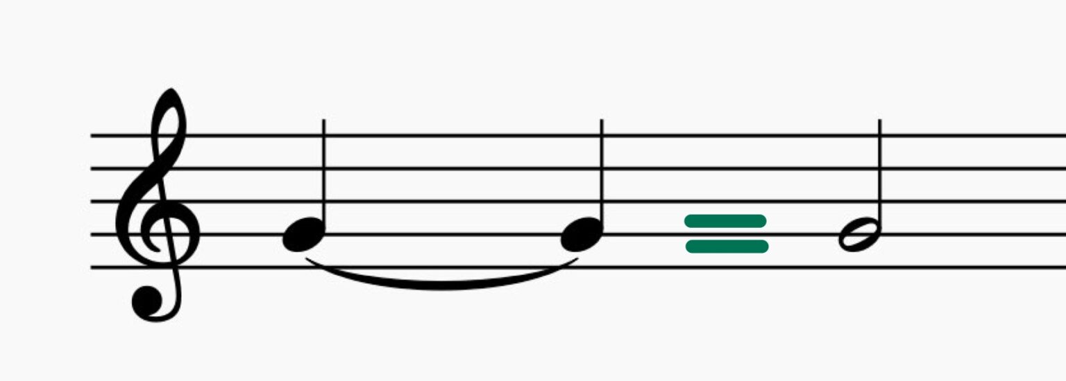 Der Haltebogen - Notono – Lerne Musiktheorie online